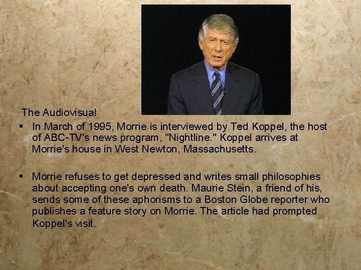 tuesdays with Morrie The Curriculum The Syllabus Mitch