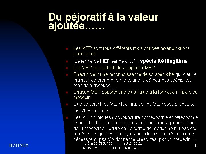 les mdecins dit exercice particulier Qui sont ils