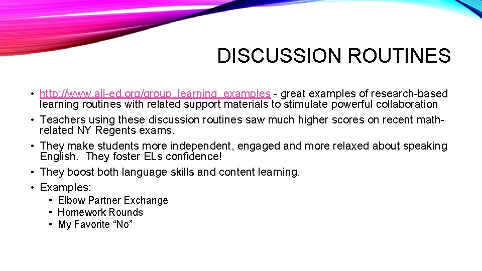 BEST PRACTICES FOR ENGLISH LANGUAGE LEARNERS MAY 2016