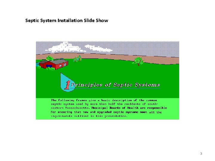 Septic System Installation Slide Show In 1994 The