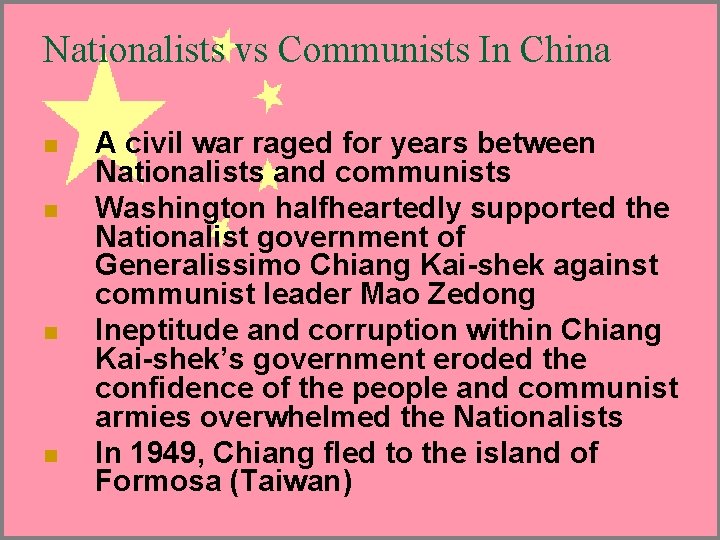 Origins of the Cold War Part II Origins