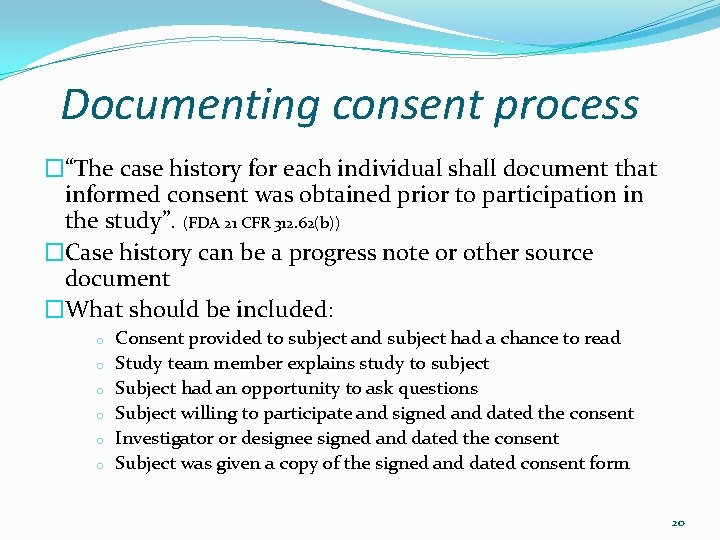 Understanding the Process of Documenting Informed Consent Anne