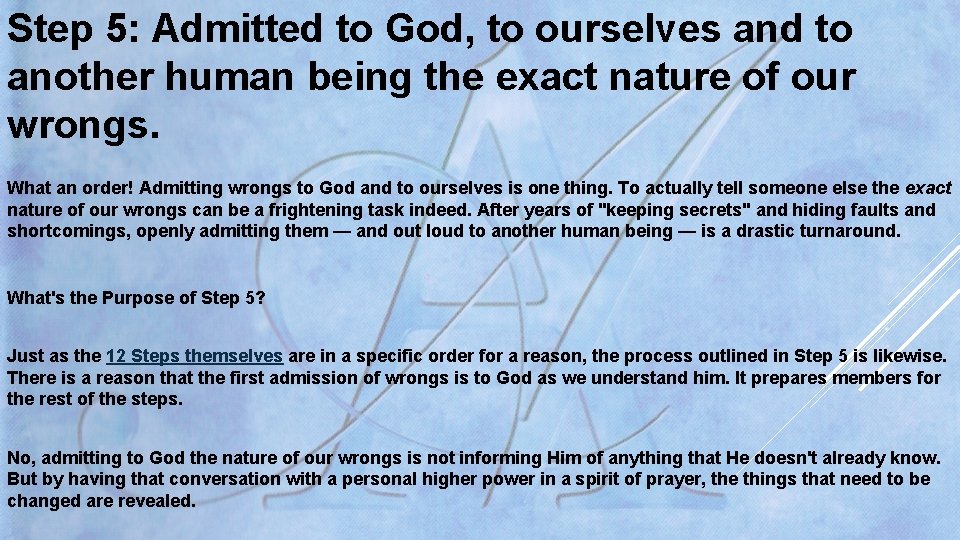 THE 12 STEPS OF ALCOHOLICS ANONYMOUS What Are