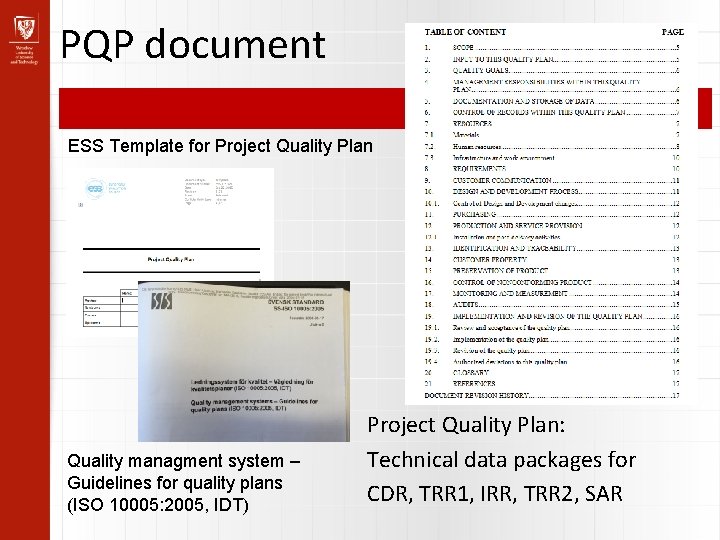 Project Quality Plan Cryogenic Distribution System for the