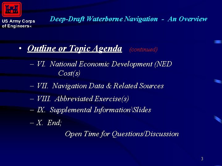 Economic Analysis Water Resources Planning EAWRP DeepDraft Waterborne