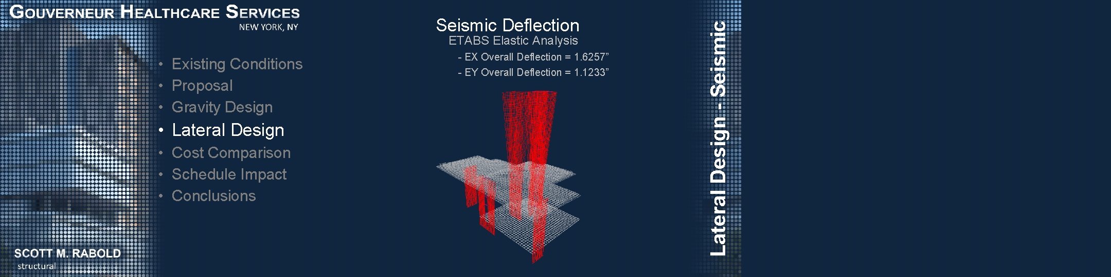 Structural System Redesign Existing Conditions Proposal Gravity Design