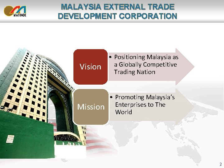 MALAYSIAS TRADE PERFORMANCE RAJA BADRULNIZAM TRADE COMMISSIONER MATRADE