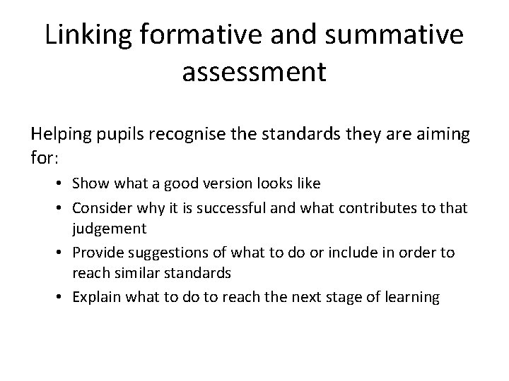 Summative assessment data and schools Neil Denby Key