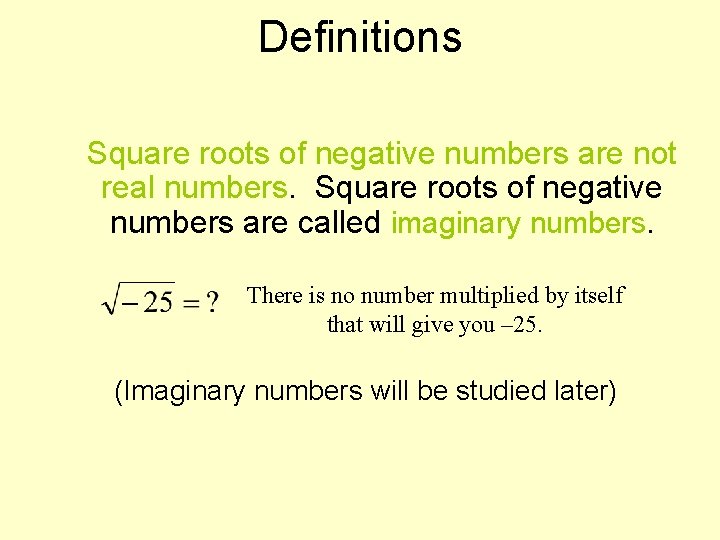 Aim How Do We Simplify Radicals Definitions Finding