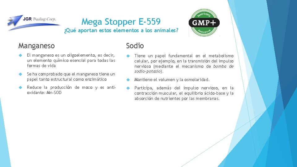 Mega Stopper E559 Cual es su composicin qumica