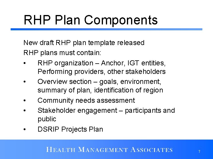 Regional Healthcare Partnership Planning Session 2 of Workgroups