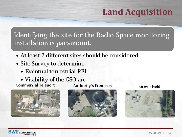 Why and How of an International Monitoring Station