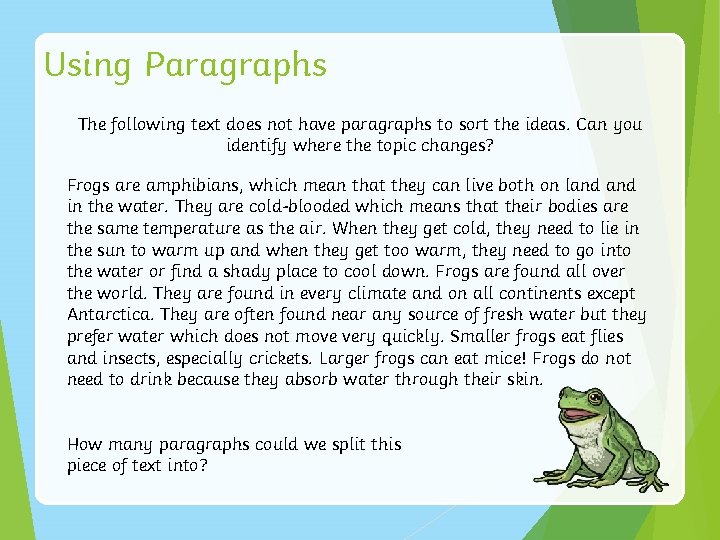 What is a Paragraph A paragraph is a