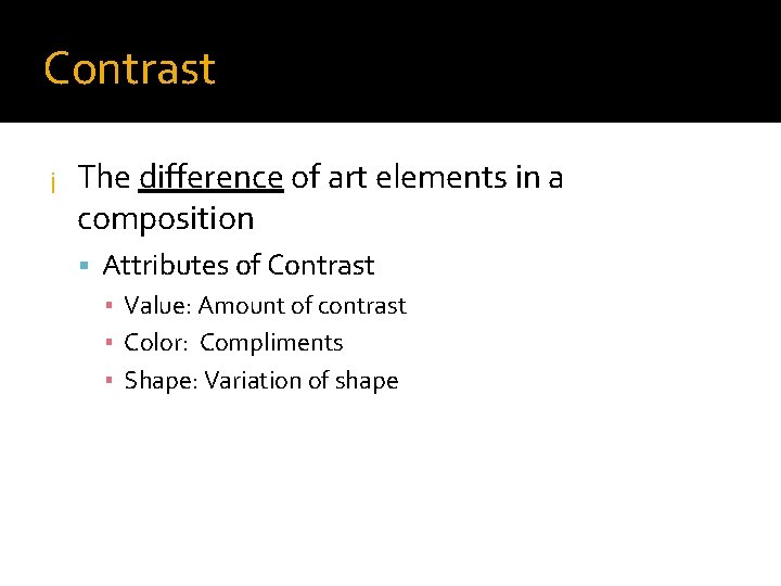 Building blocks of creating and interpreting Art Principles
