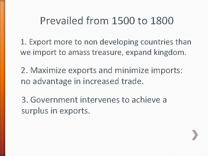 International Trade Theories Key Issues Why do nations