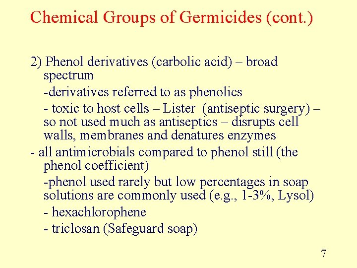 Talaro Chapter 12 Microbial Control Choosing a disinfectant