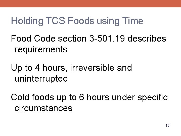USING TIME AS A PUBLIC HEALTH CONTROL Keep
