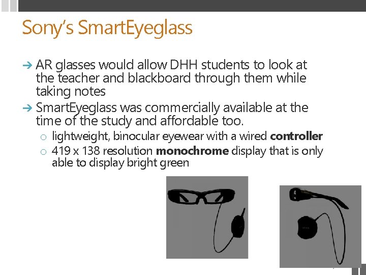 Augmented reality supporting deaf students in mainstream schools