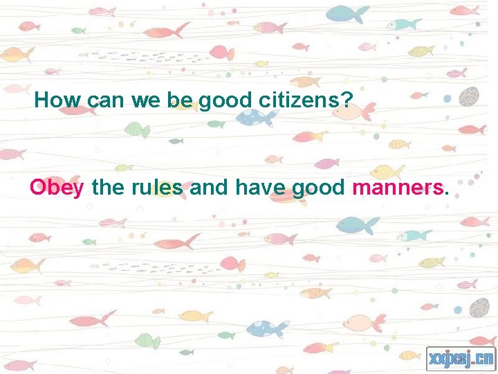 Unit 5 Good manners Comic strips Welcome to