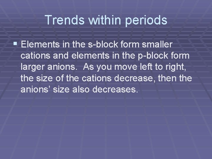 Periodic Trends Glencoe Section 6 3 Atomic Radius