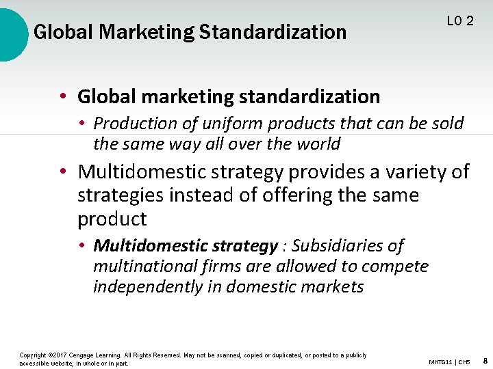 5 Developing a Global Vision Copyright 2017 Cengage