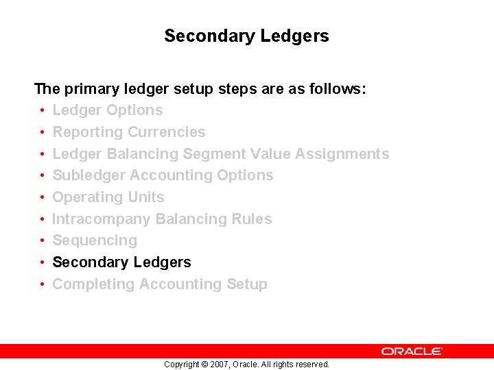 Using Accounting Setup Manager R 12 General Ledger