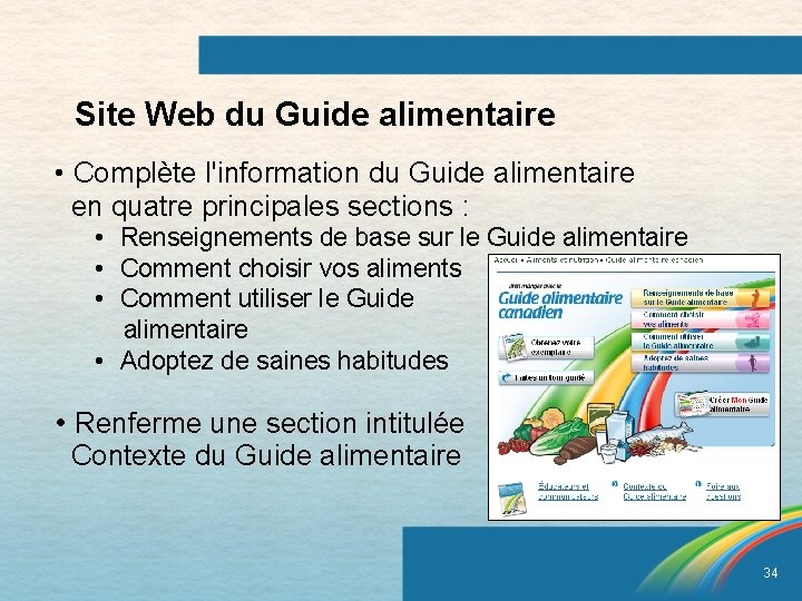 Voici Bien manger avec le Guide alimentaire canadien