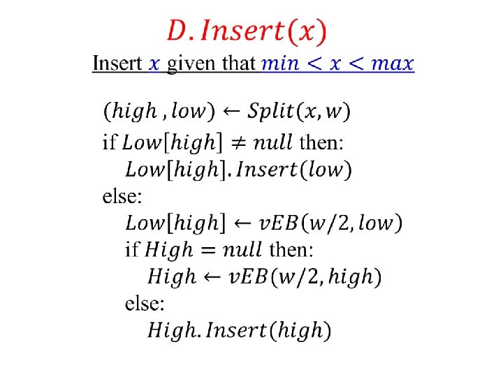 van Emde Boas Trees Dynamic Predecessors Uri Zwick
