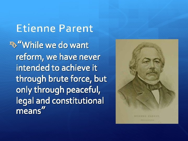 Causes of the Rebellions 3 Liberalism A What