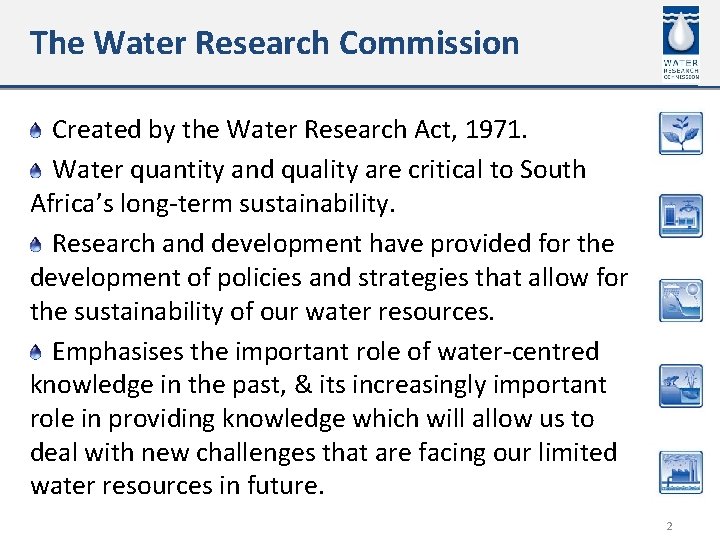 The Water Research Commission and Acid Mine Drainage