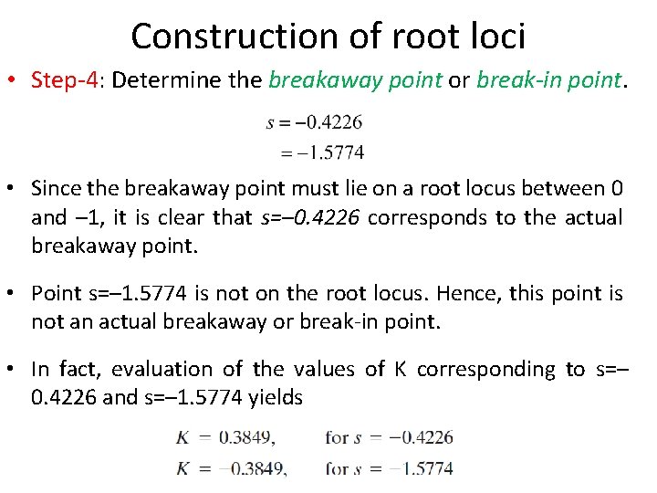 Control Systems CS Lecture23 24 Construction of Root