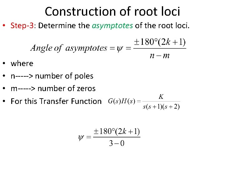 Control Systems CS Lecture23 24 Construction of Root