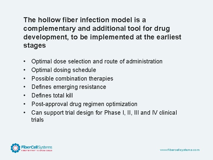 Hollow Fiber Infection Model for Antibiotic PKPD By