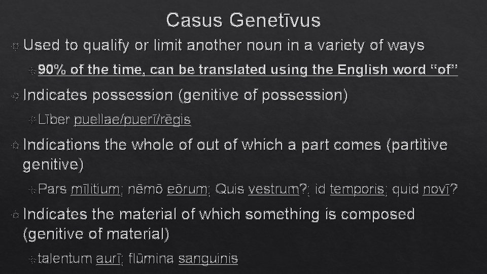 Sententiae Mnmosyns Nmina Latna The Basics Every Latin