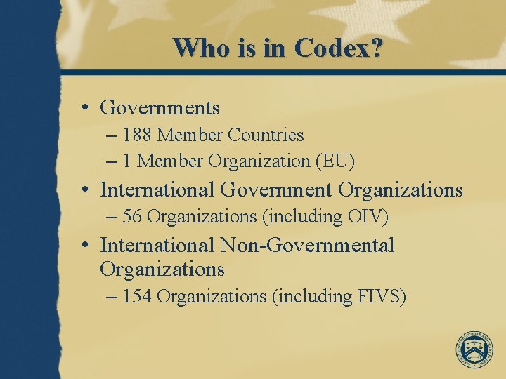 Codex Alimentarius Mari Kirrane TTB M 1334 01