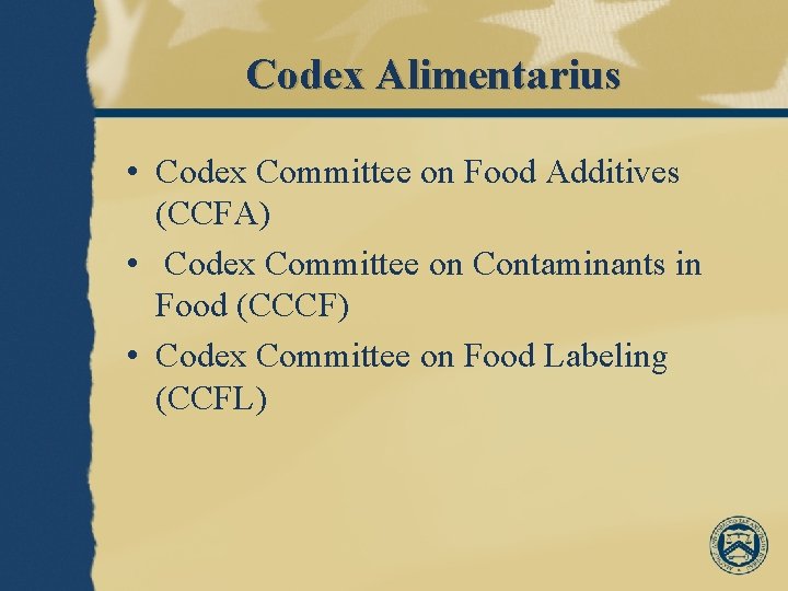 Codex Alimentarius Mari Kirrane TTB M 1334 01