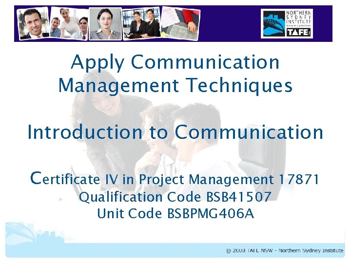 Apply Communication Management Techniques Introduction to Communication ...