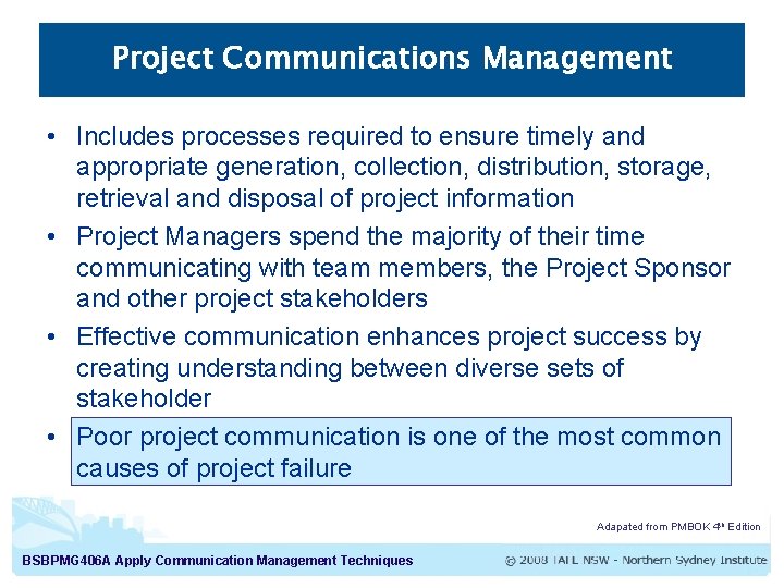 Apply Communication Management Techniques Introduction to Communication ...