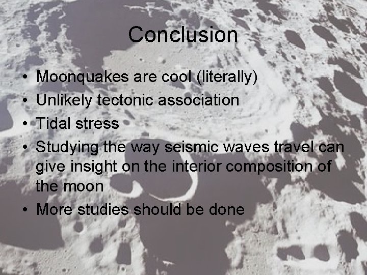 Moonquakes By Kassandra Del Greco History The Apollo