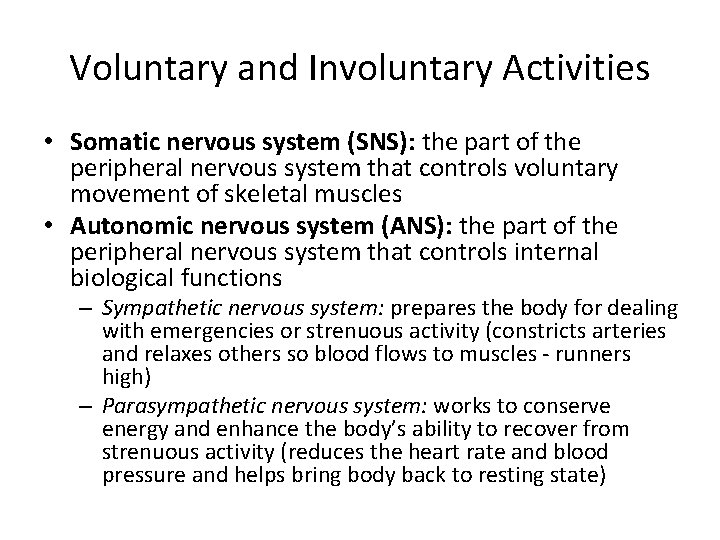 The Workings of the Mind and Body The