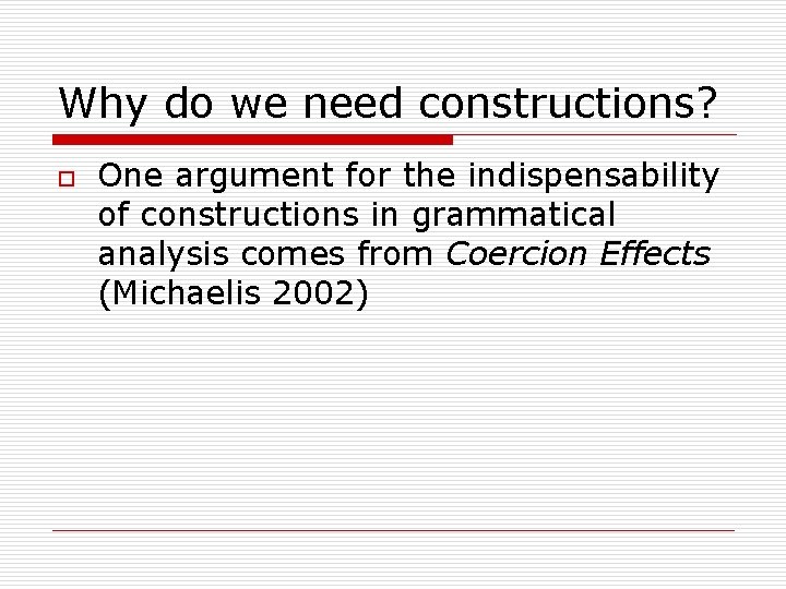 Constructional Profiles as the Basis of Semantic Analysis