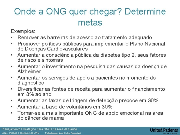 Planejamento Estratgico para as ONGs na rea da