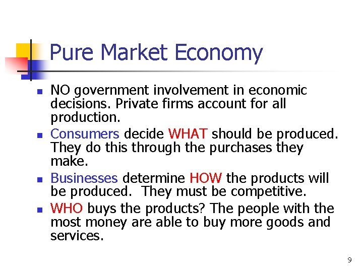 Types of Economic Systems What is an Economy