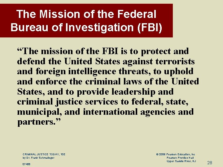 CHAPTER 5 Policing History and Structure CRIMINAL JUSTICE