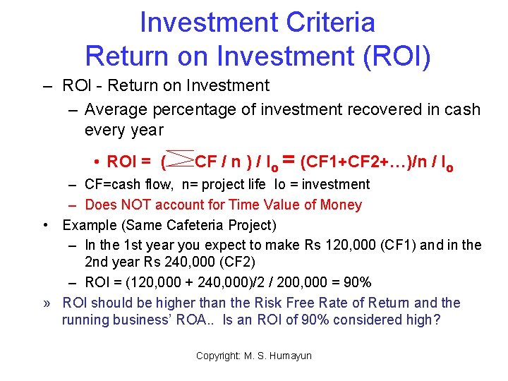 Financial Management Lecture No 8 Capital Budgeting Investment
