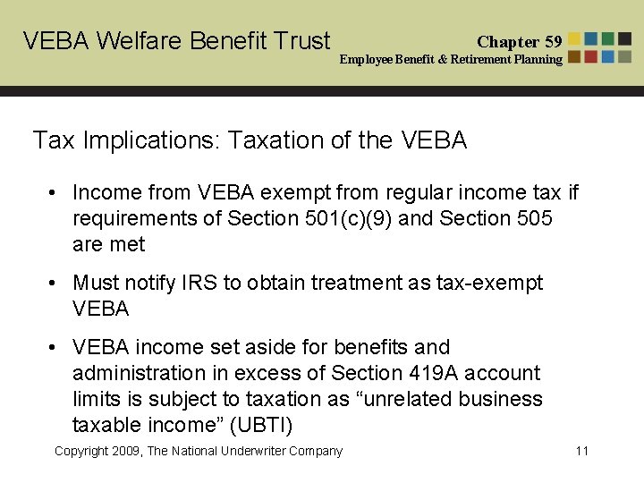 VEBA Welfare Benefit Trust Chapter 59 Employee Benefit