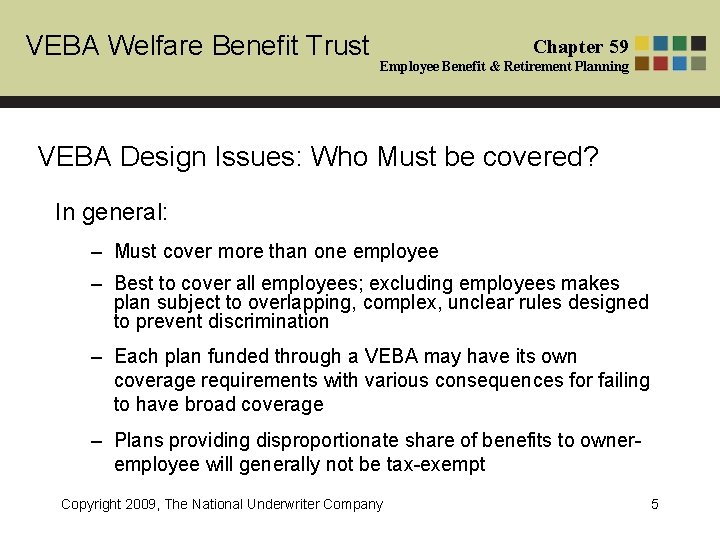 VEBA Welfare Benefit Trust Chapter 59 Employee Benefit