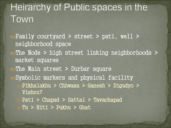 Characteristics and Challenges of Public Spaces of Kathmandu