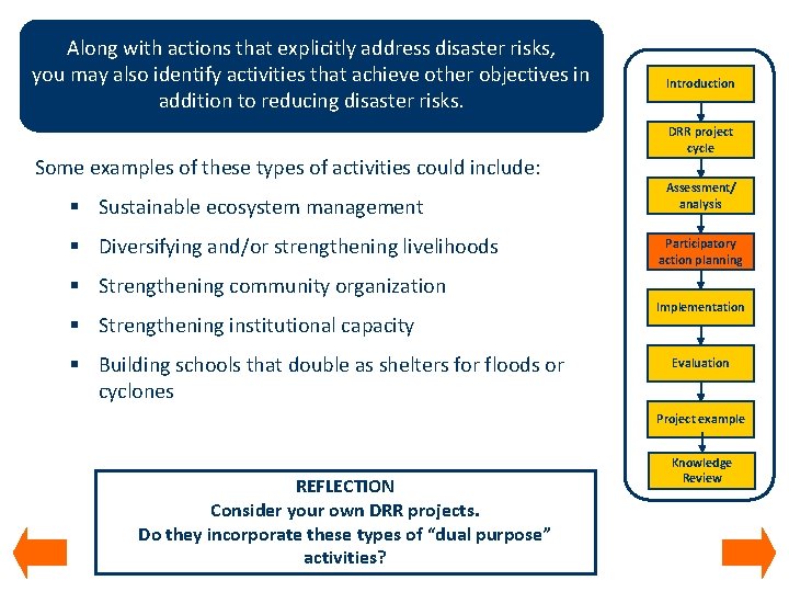 Integrating climate change adaptation in disaster risk reduction