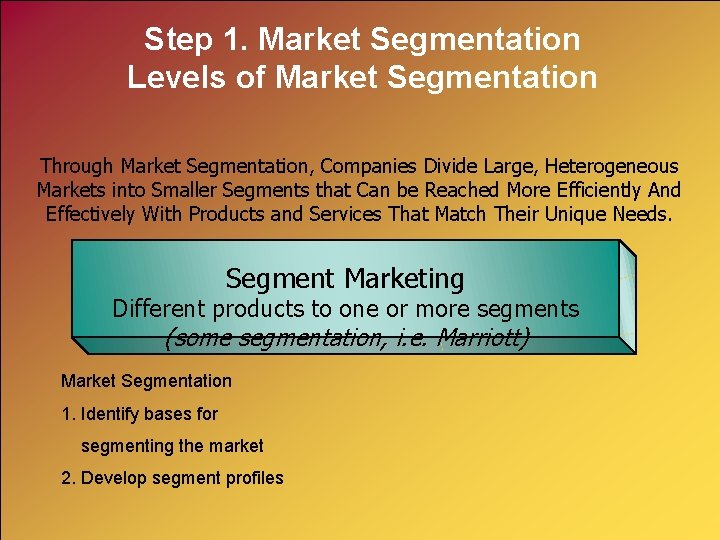 8 Identifying Market Segments and Targets Marketing Management